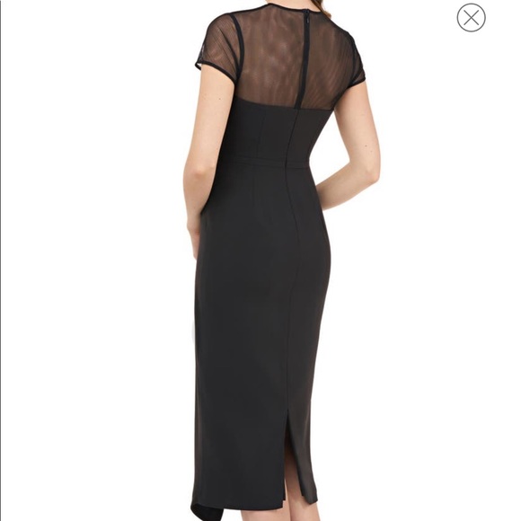 JS Collections | Dresses | Illusion Yoke Asymmetrical Cocktail Dress ...